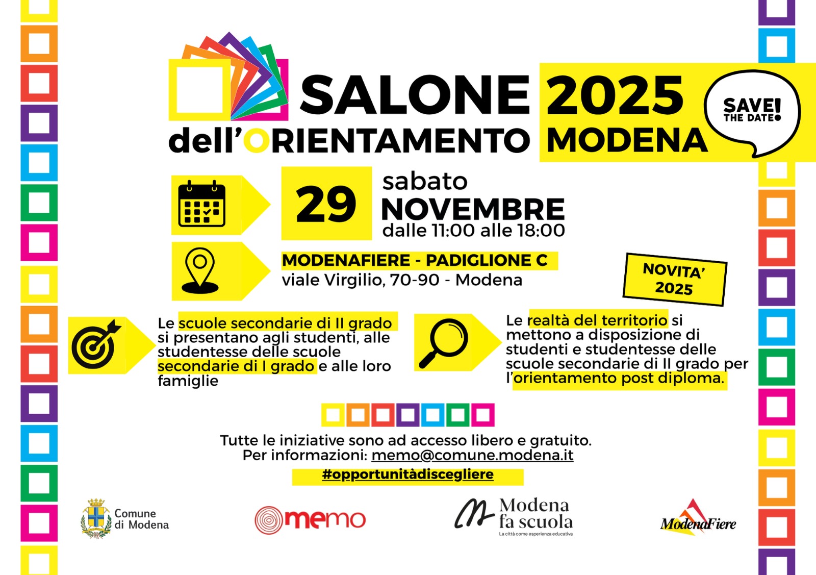 Salone dell'Orientamento Modena - 29 novembre 2025 - Istituto ...