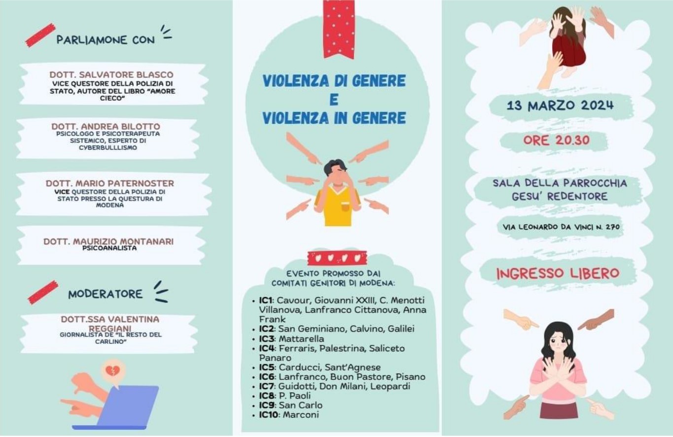 Violenza di genere e violenza in genere - Istituto Comprensivo 6 di Modena